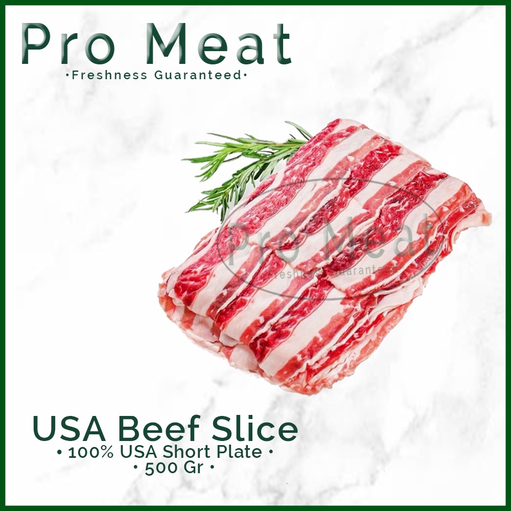 Jual 100% USA Beef Short Plate - Daging sapi slice Yoshinoya Yakiniku ...