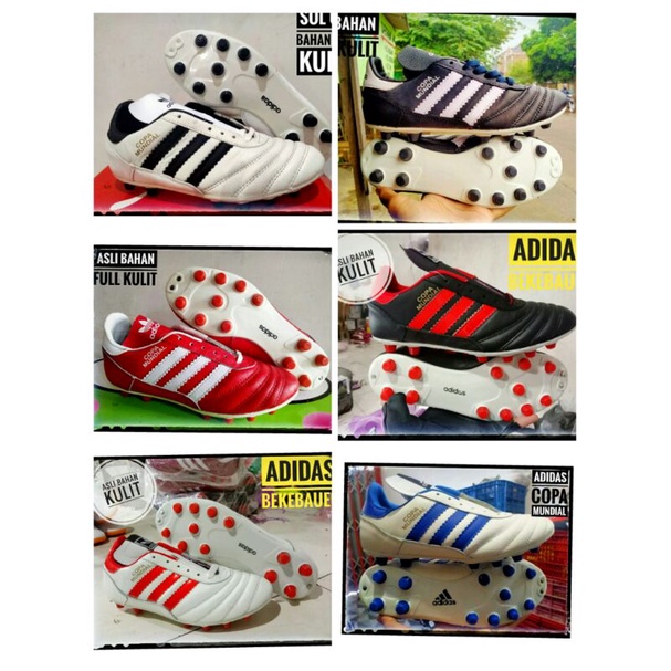 Jual SEPATU BOLA ADIDAS BAHAN KULIT ASLI | Shopee Indonesia