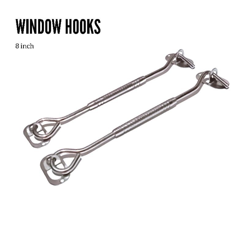 Jual Hak Angin Bulat ulir 8 inch/Penahan Jendela/window hooks | Shopee Indonesia