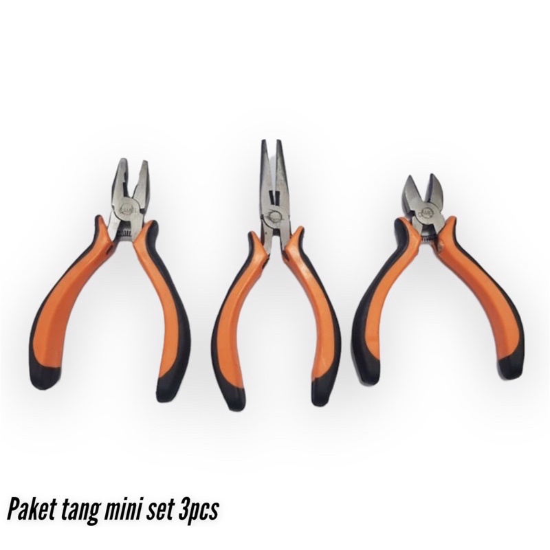 Jual Paket tang mini 3pcs tang potong tang kombinasi tang lancip | Shopee Indonesia
