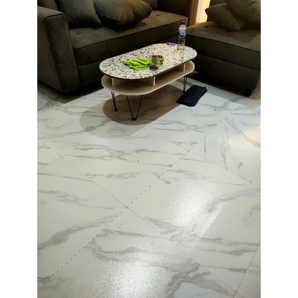 Jual sticker vinyl marble /marble Sticker /sticker Lantai /Ukuran 60 cm ...