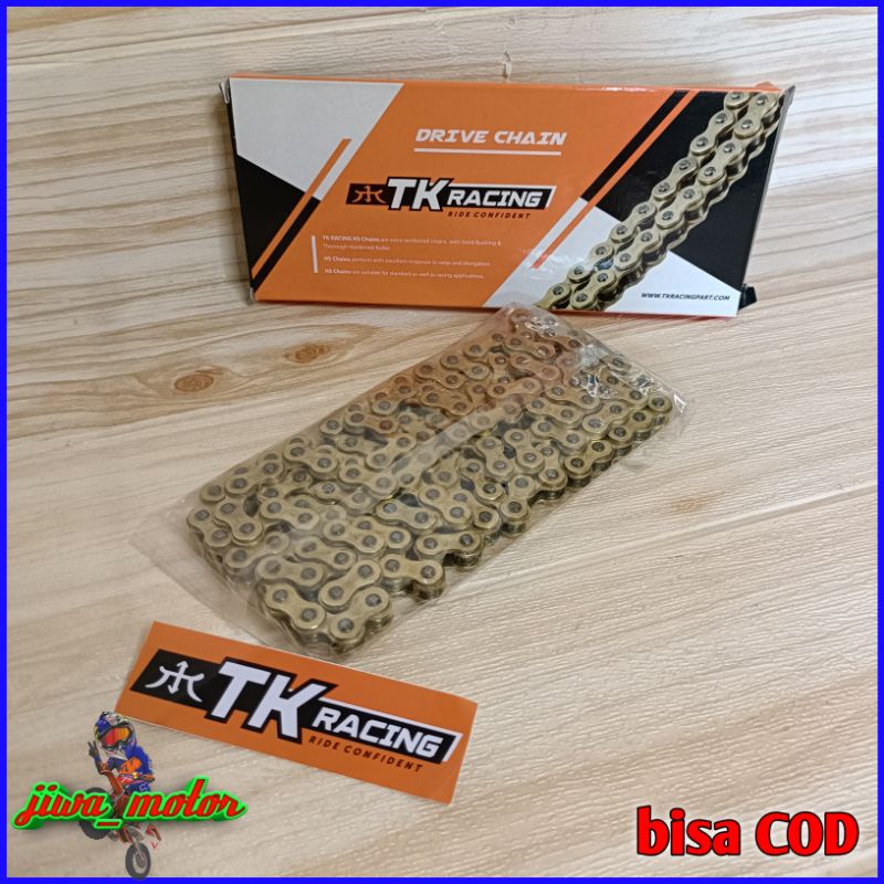 Jual rantai 415 HS TK racing original panjang 130L warna GOLD lebih kuat dan tahan lama cocok ...