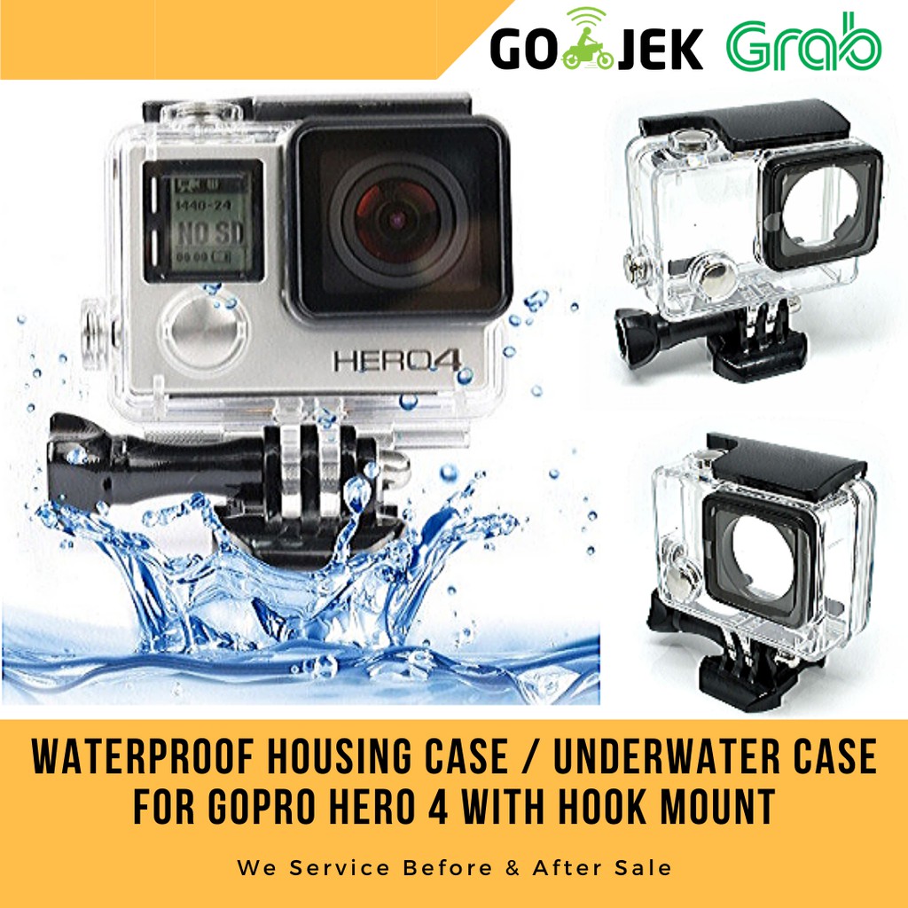 Jual Dazzne Waterproof Housing Case For GoPro Hero 4 / Hero 3 / Hero 3+ / Hero 3 Plus - DZ-307 ...