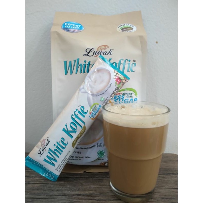 Jual Kopi Luwak White Koffie PREMIUM LESS SUGAR sachet (20gr) | Shopee ...