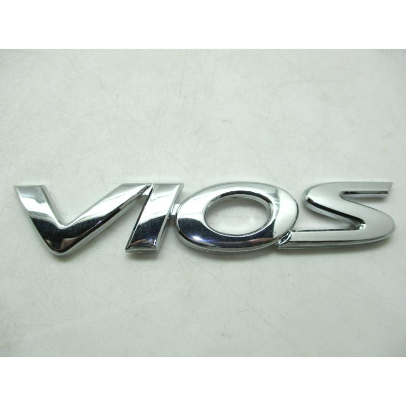 Jual Stiker Logo Emblem mobil Tulisan "VIOS" Warna Chrome | Shopee ...