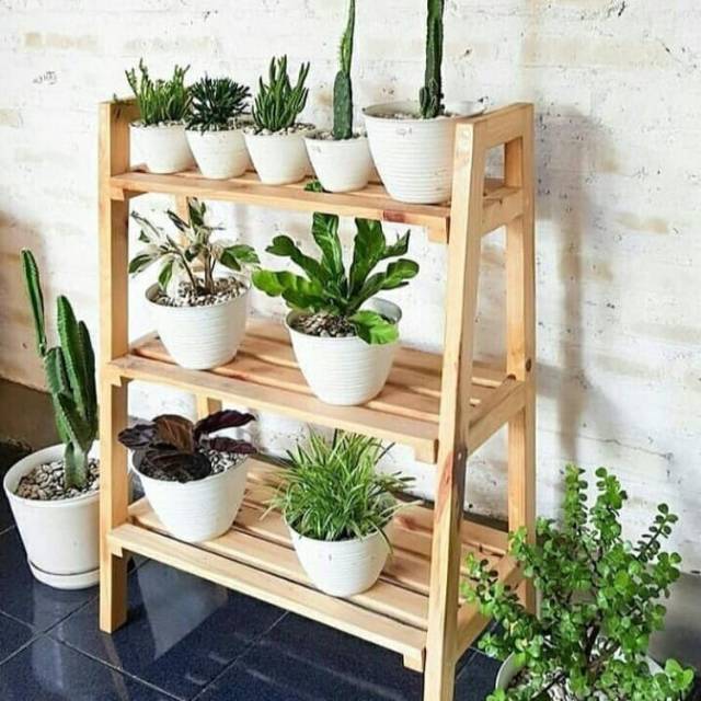 Jual Rak bunga kayu/Rak display | Shopee Indonesia