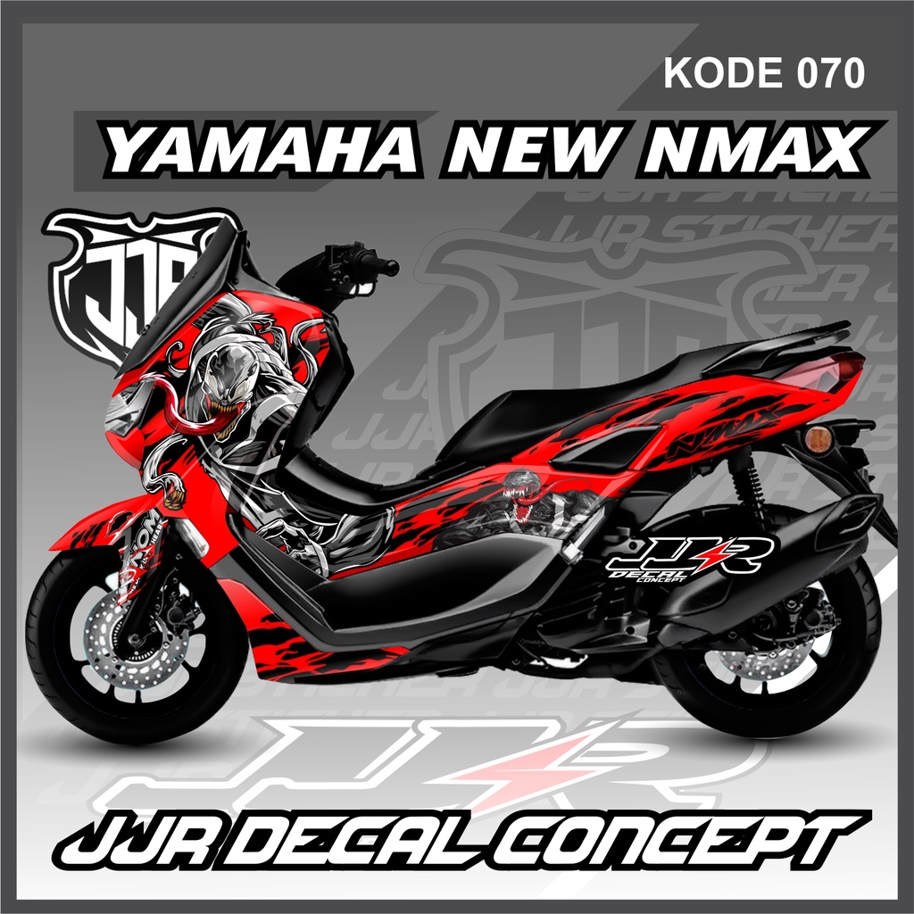 Jual STIKER NMAX NEW 2020-2023 MOTIF VENOM FULL BODY DECAL FULL BODY ...