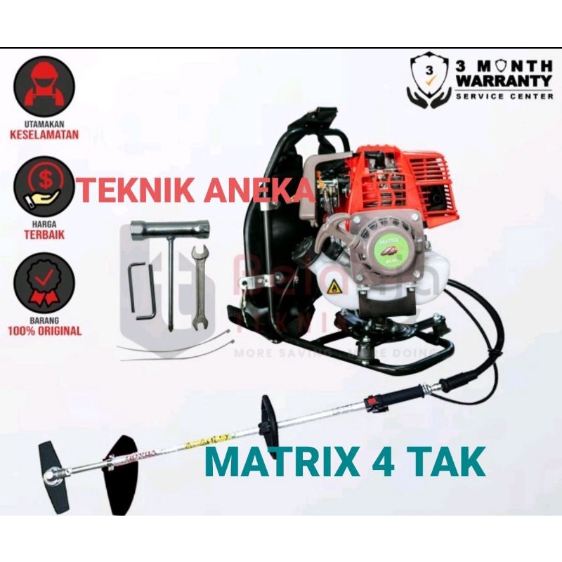 Jual MESIN POTONG RUMPUT MATRIX 4 TAK BENSIN MURNI BRUSH CUTTER BABAT RUMPUT | Shopee Indonesia