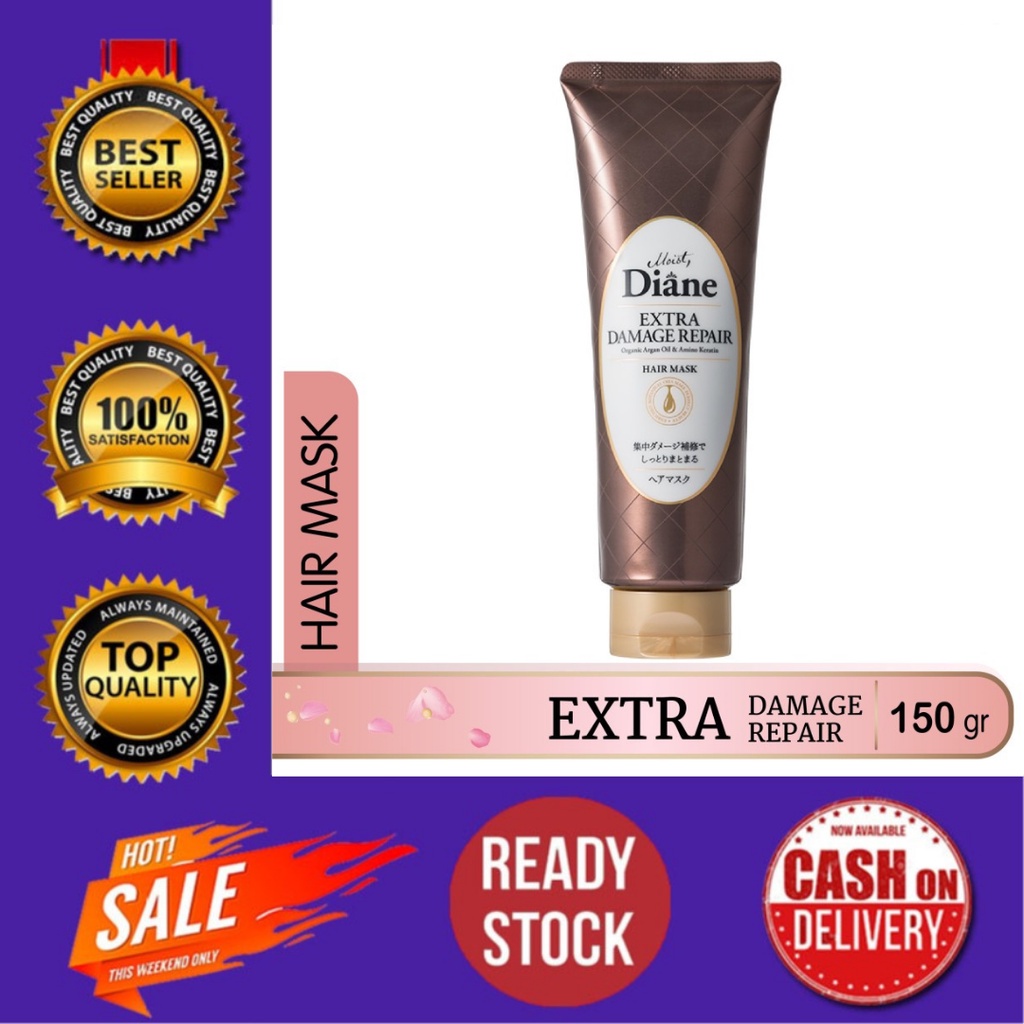 Jual FZ -- Moist Diane Extra Damage Repair Hair Mask 150g (Made in ...