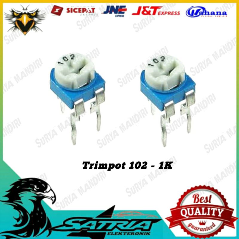 Jual Trimpot 102 - 1K Trimmer Variable Resistor VR Potensiometer ...