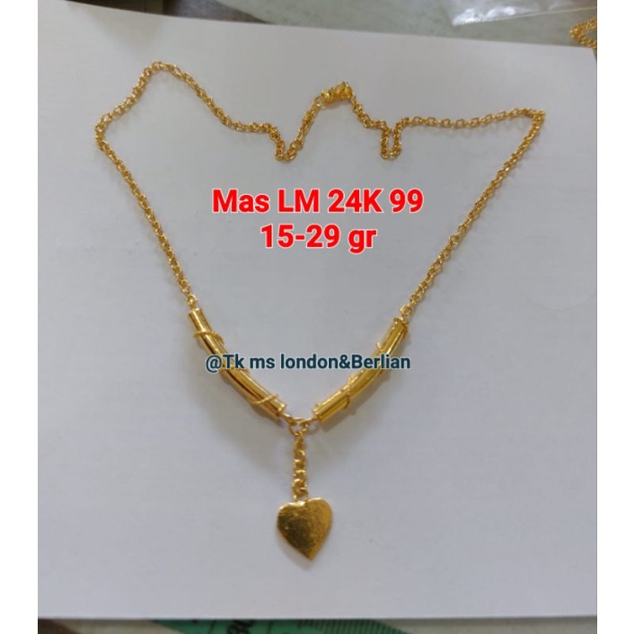 Jual Kalung Bambu Model Mas LM 24K 99,99%. | Shopee Indonesia
