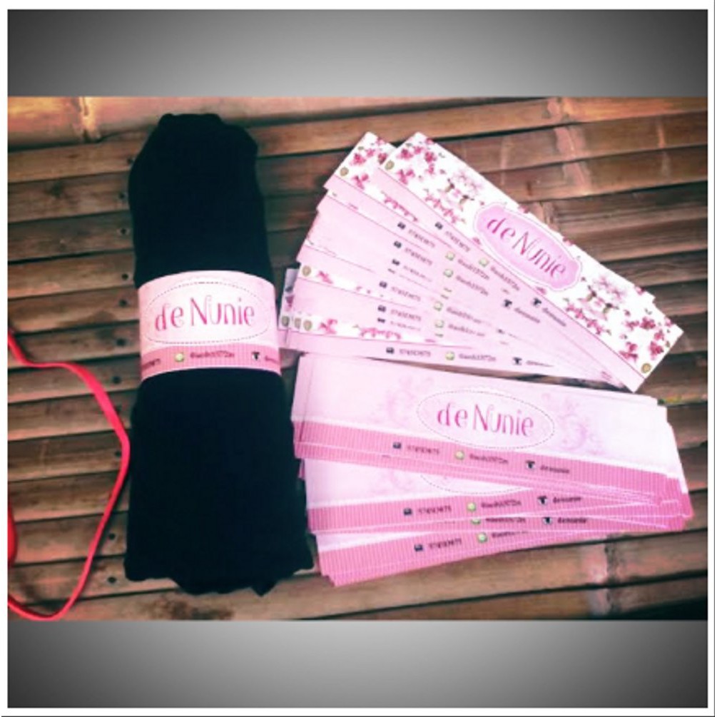 Jual Cetak Roller Label Pengikat Penggulung Hijab/ Roller Jilbab MURAH Free Desain | Shopee ...