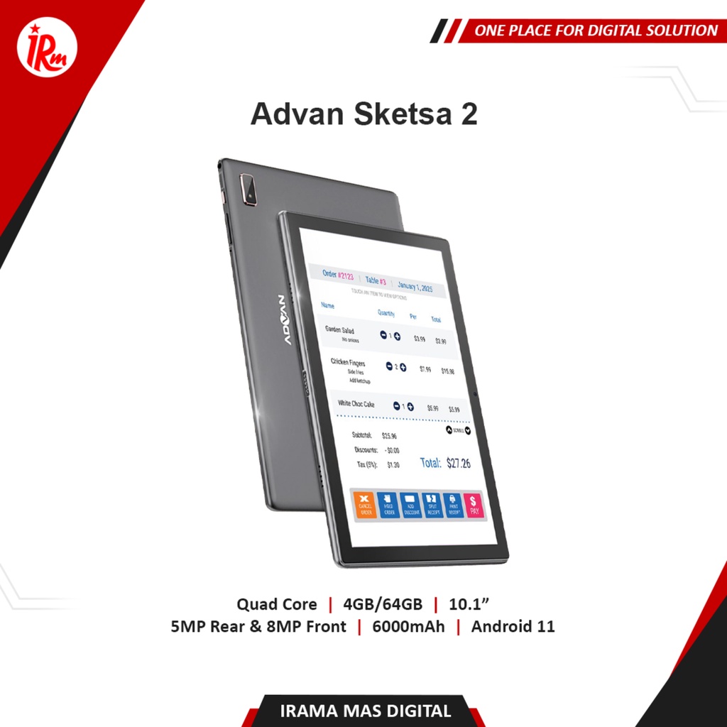 Jual Advan Tab Sketsa 2 - 4GB/64GB All in One (Grey) | Shopee Indonesia