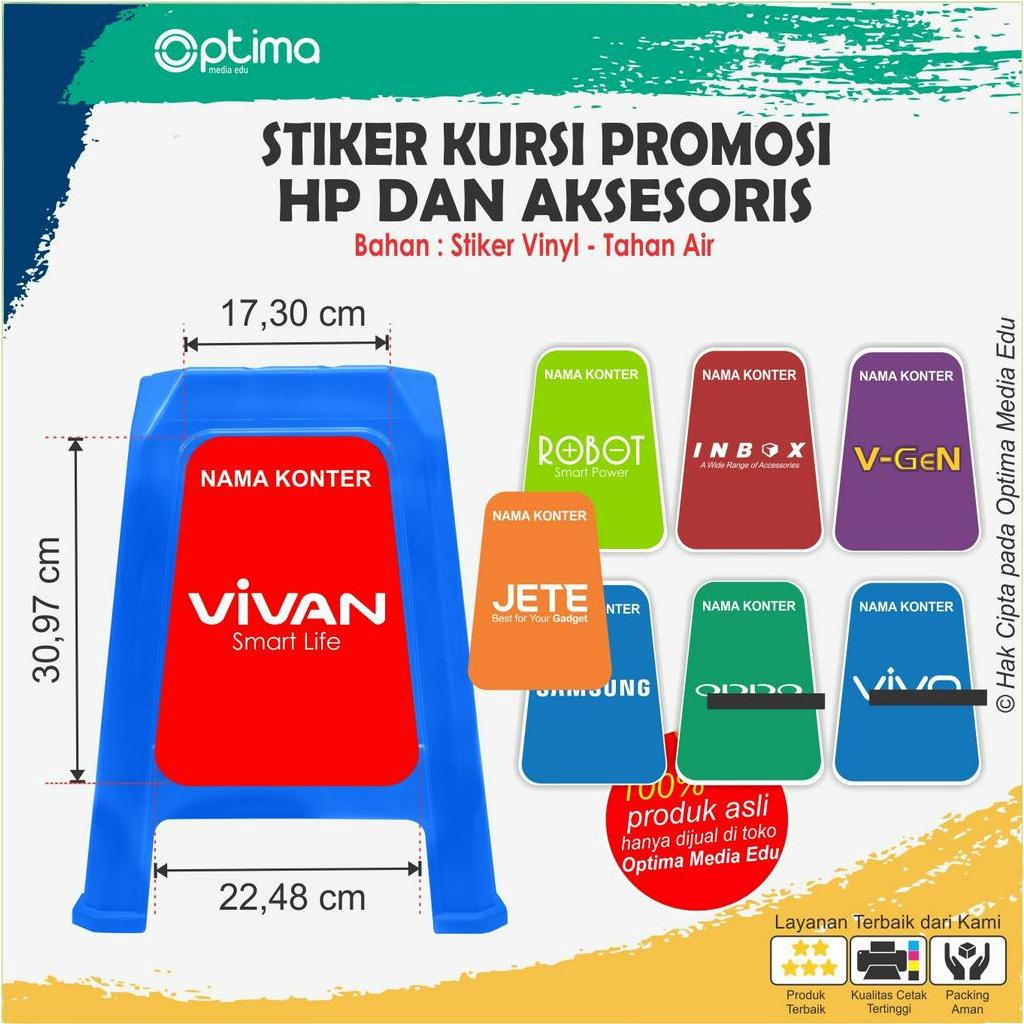 Jual Stiker Kursi Promosi - Konter HP dan Aksesoris | Shopee Indonesia