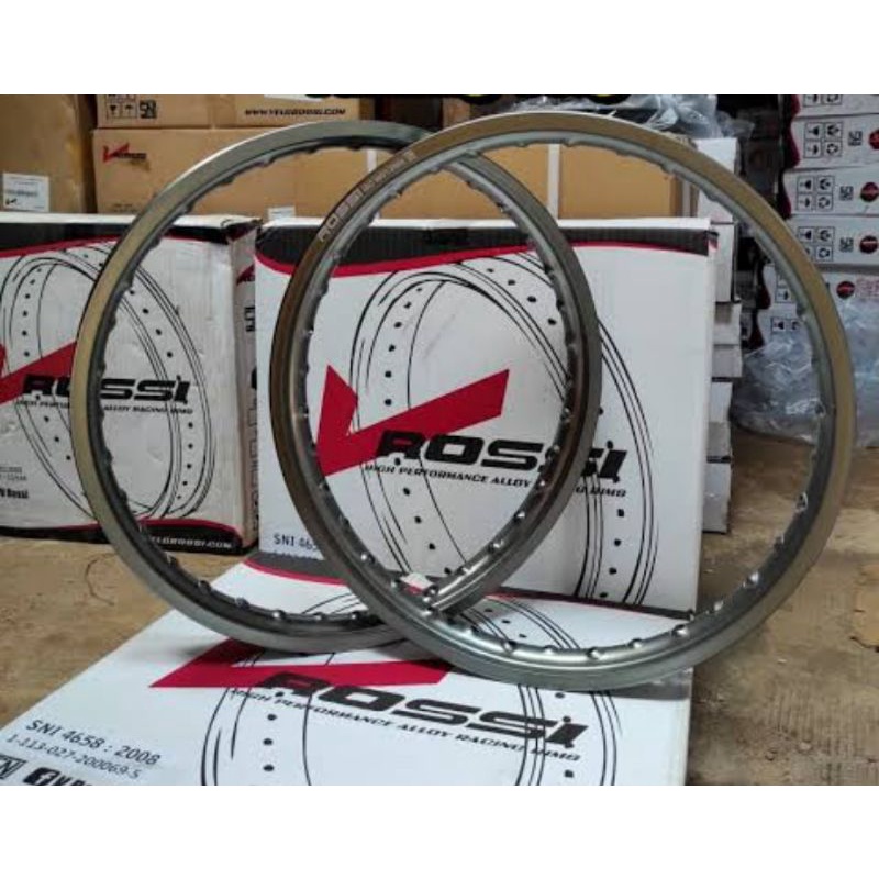 Jual velg RIM rossi grey titanium 18 x160 | Shopee Indonesia