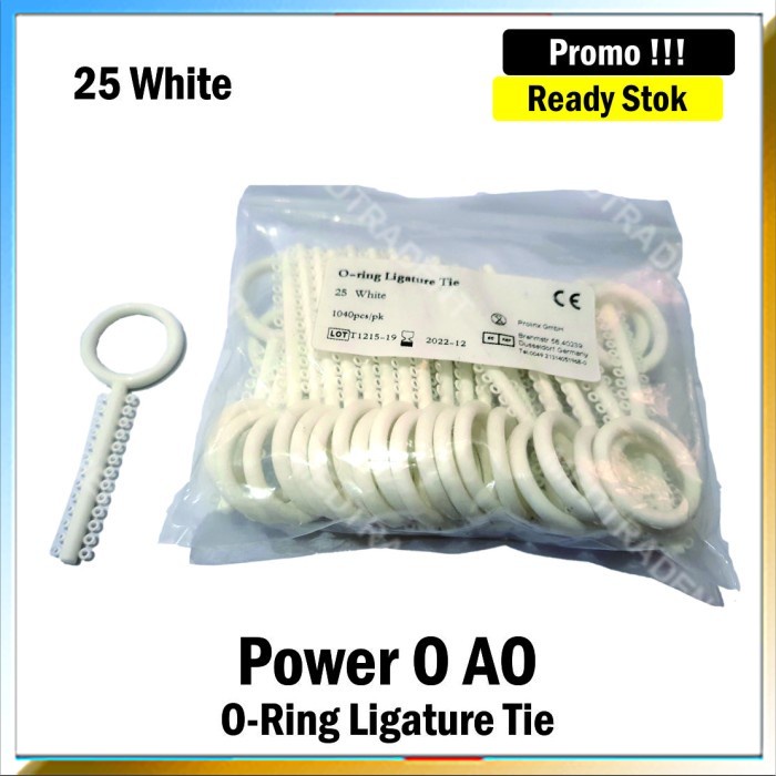 Jual Power O AO - Karet Behel Made in American Ortho 1 Pack - 25 White ...