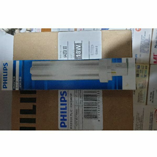 Jual lampu pl-c 18w/840 philips master 2pin(G24D-2) COOLWHITE/semu ...
