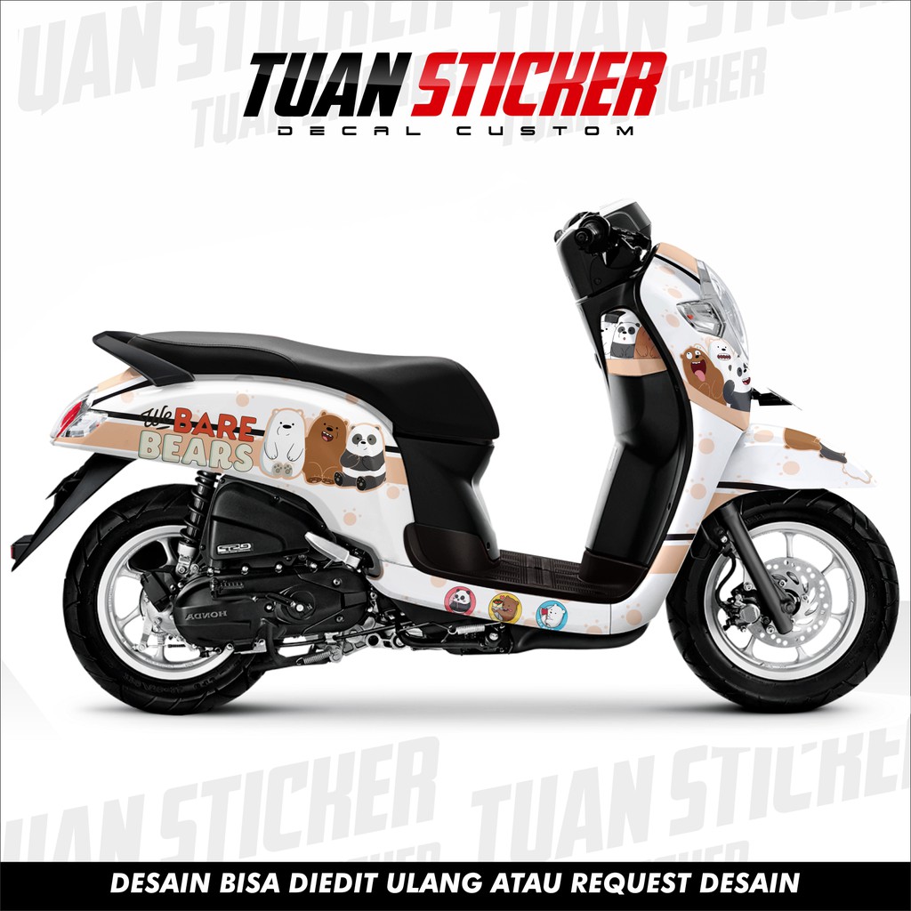 Jual Sticker Striping Decal Scoopy New, decal scoopy, cetak striping ...