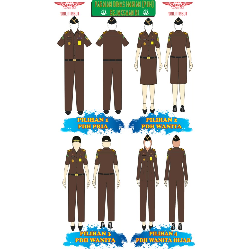 Jual PAKET LENGKAP PDH KEJAKSAAN RI | GOL 2 dan GOL 3 | Shopee Indonesia