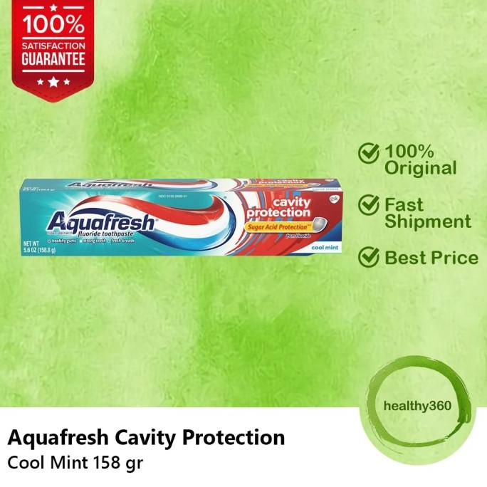Jual Aquafresh Cavity Protection Fluoride Toothpaste Flavor Cool Mint ...