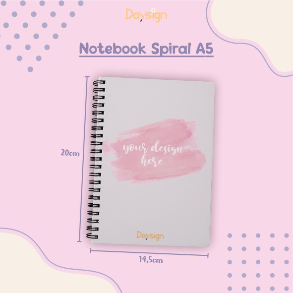 Jual Buku Tulis Catatan Custom Hardcover A5 / Notebook Spiral / Jurnal ...