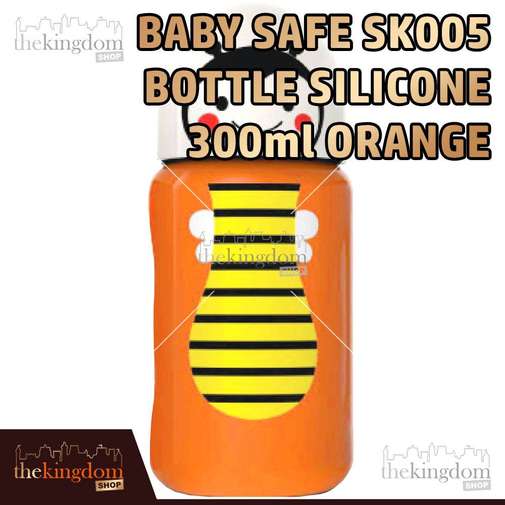 Jual Baby Safe SK005 Bottle Silicone Spout 300ml Orange Bee Botol Susu ...