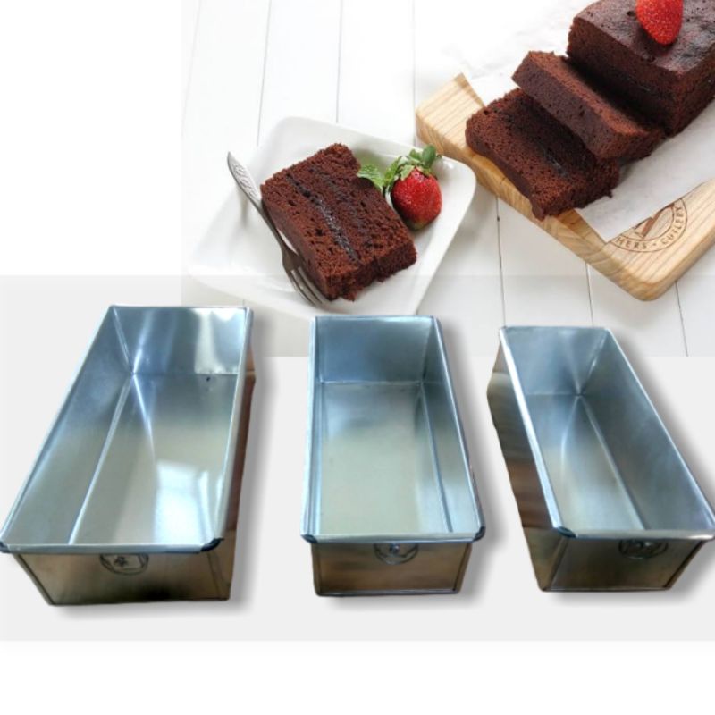 Jual Loyang Roti Tawar Bahan Aluminium Tinggi 6Cm (1 set 3pcs) | Shopee ...