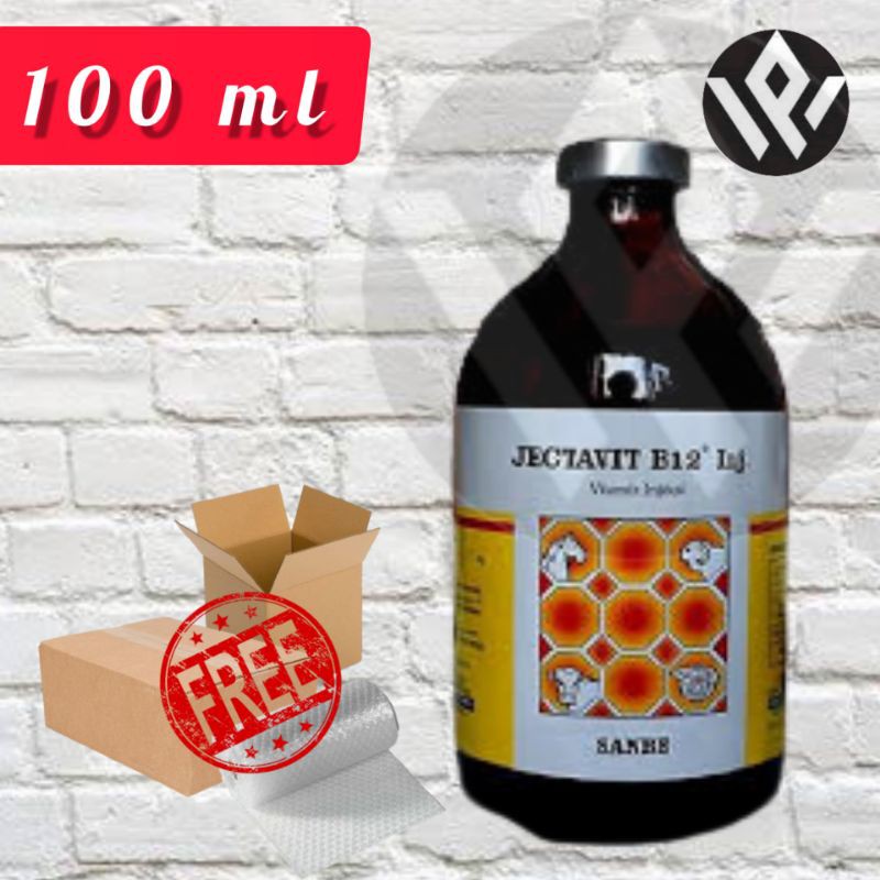 Jual JECTAVIT B12 Injeksi Vitamin B12 Hewan PT Sanbe Farma | Shopee ...