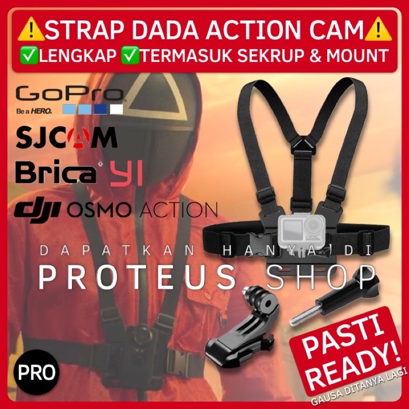 Jual TALI CHEST STRAP DADA HP GOPRO HERO 7 8 9 BRICA YI SJCAM KOGAN DJI ...