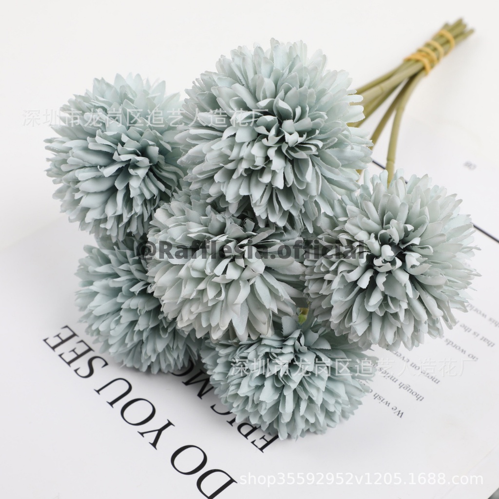 Jual Artificial Flower PomPom Mum Pom Pom Bunga Palsu Dandelion Bunga ...