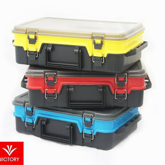 Jual TACKLE BOX DOUBLE LAYER DL 3007 - VICTORY SMART BOX - YELLOW ...