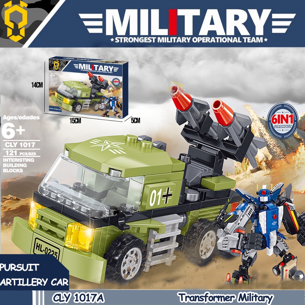 Jual CLY1017A Transformer Mobil Robot Blok BLock Balok Bricks Tumpuk ...