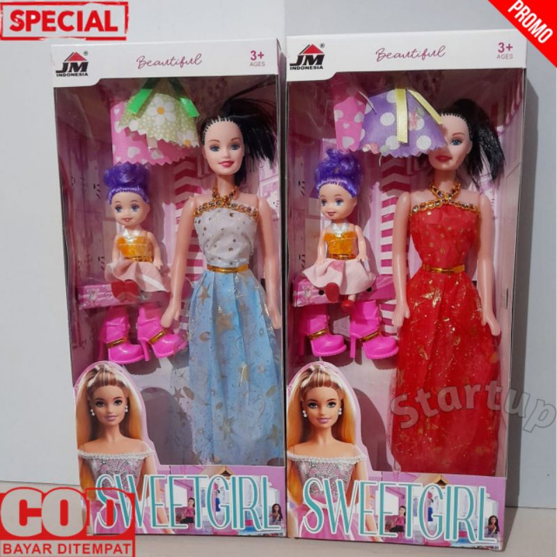 Jual Mainan Boneka Beautiful Sweet Girl Isi 2 / Mainan Boneka Anak ...
