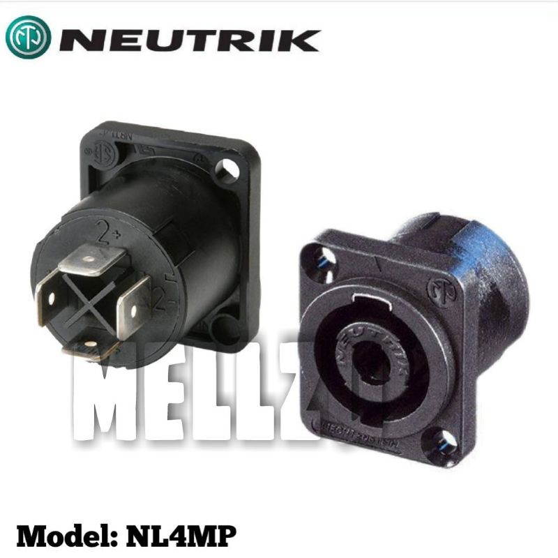 Jual Chasis Speakon Neutrik NL4MP Original Chassis Panel Mount 4 Pole ...