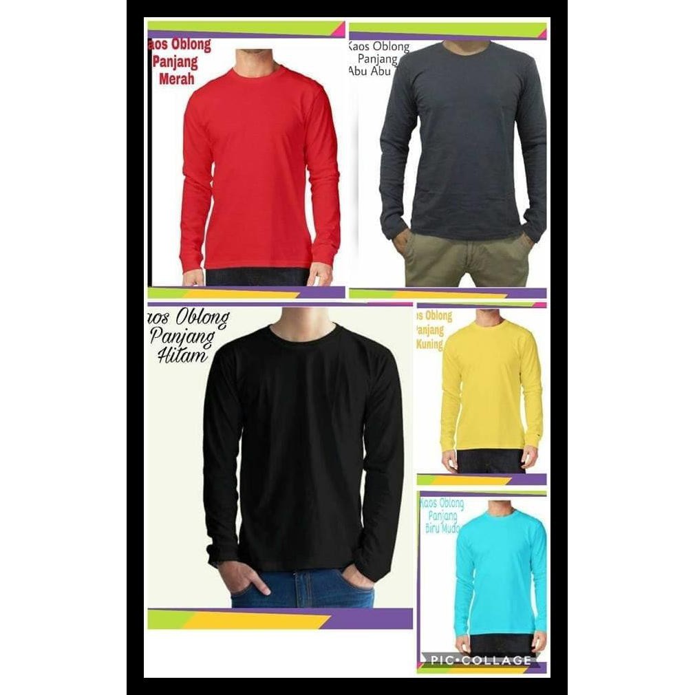 Jual Promo Kaos Polos Putih/Lengan Panjang/Oblong Polos Putih/Grosir/Murah Promo Murah ...