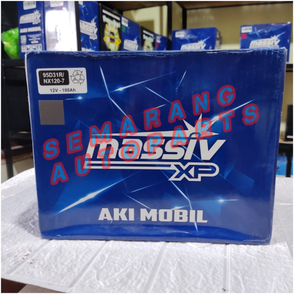Jual ACCU AKI BASAH 95D31R / NX120-7 12V 100Ah MASSIV XP | Shopee Indonesia