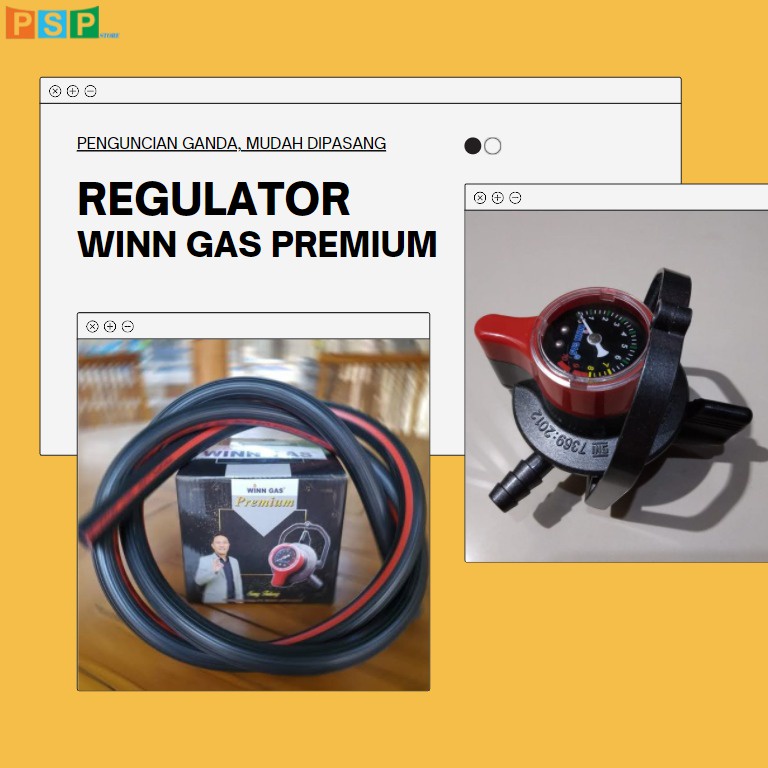 Jual Regulator Winn Gas Premium ( Double Lock ) | Shopee Indonesia