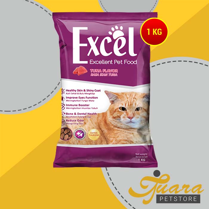 Jual Makanan Kucing Excel Cat Food 1 KG | Shopee Indonesia