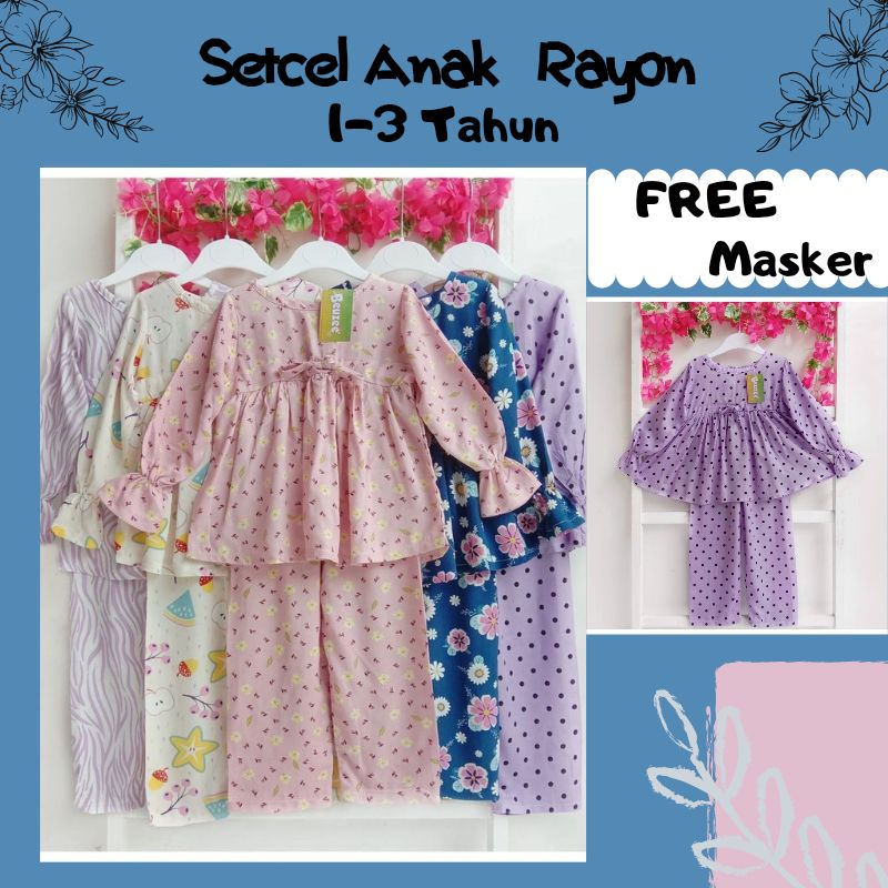 Jual Baju Setelan Anak Perempuan 1-3 Tahun | Setcel Anak Perempuan ...