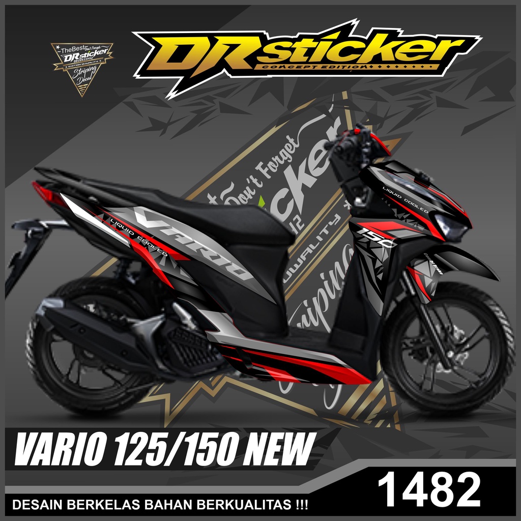 Jual Dekal Sticker VARIO 125/150 NEW Full Body Stiker Skotlet VARIO ...