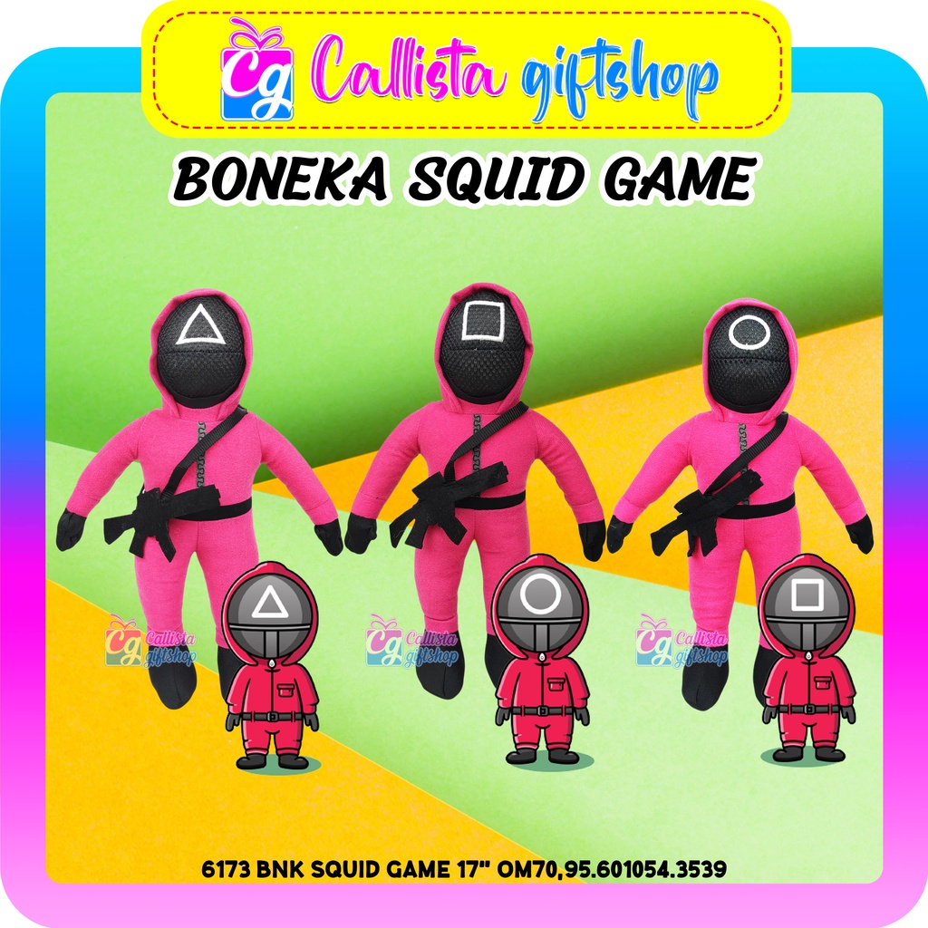 Jual Boneka SQUID GAME Terbaru BONEKA SQUID GAME Murah Boneka Squid ...