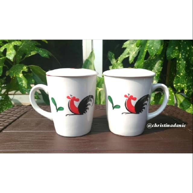 Jual Mug / Mug Ayam Jago / Gelas ayam jago ( Free bubble wrap ...