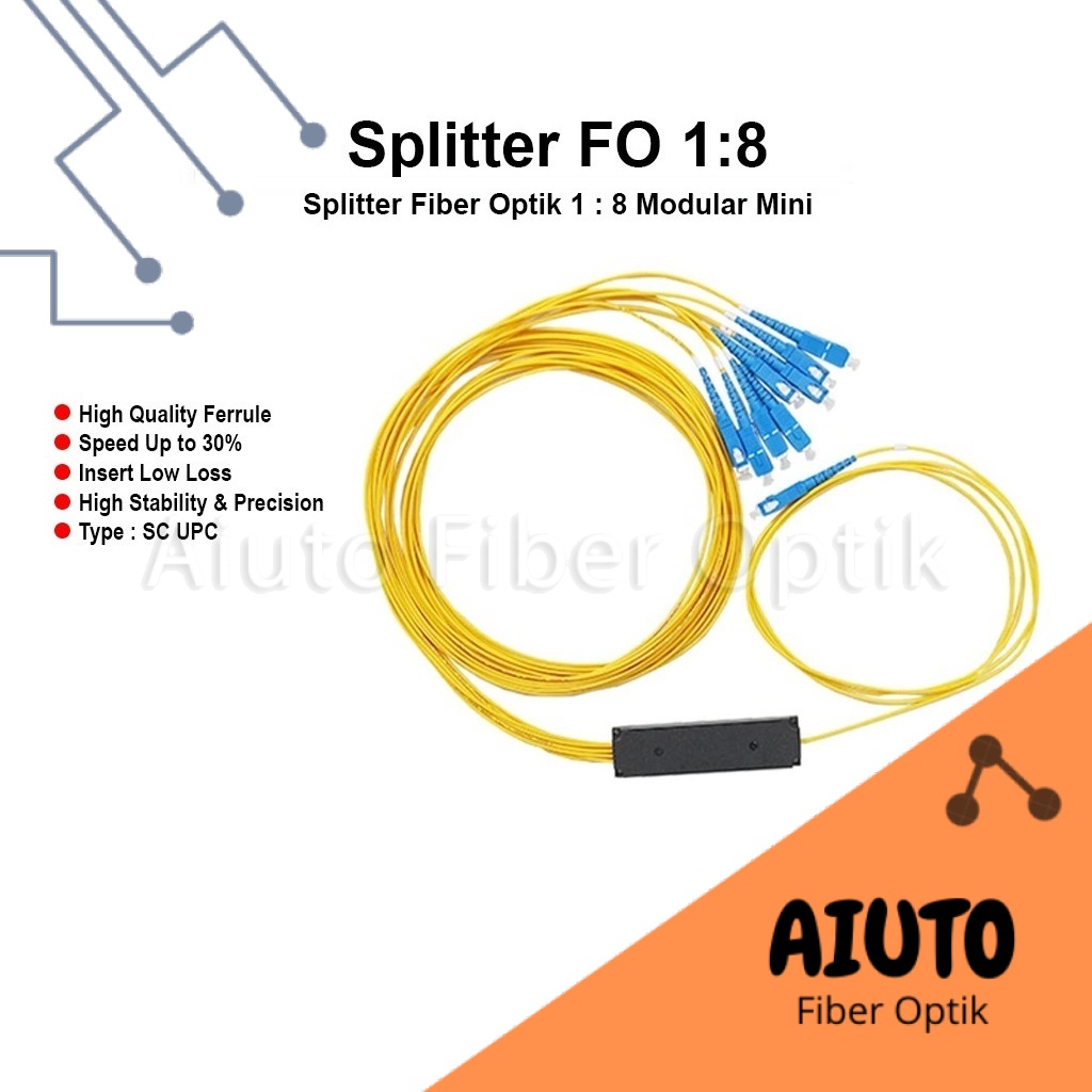 Jual Splitter Modular Mini 1:8 SC UPC/ Spliter 1:8 Modular Mini SC UPC ...