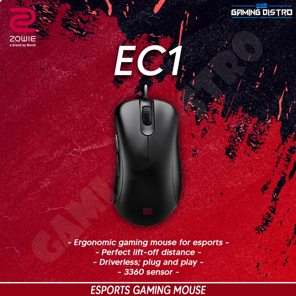 Jual Zowie EC1 Black Ergonomic Esports Gaming Mouse | Shopee Indonesia
