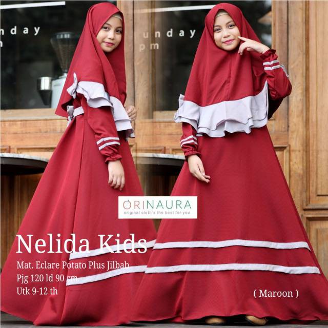 Jual BK GAMIS ORI NAURA PAKAIAN ANAK KEKINIAN HIJAB REMAJA | Shopee ...