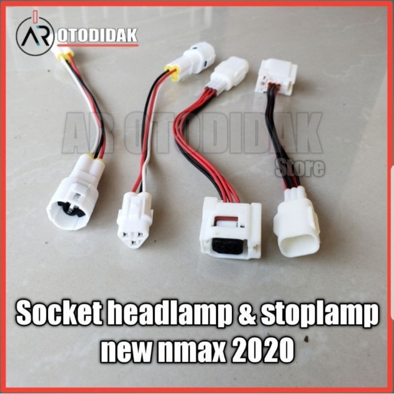Jual socket headlamp dan socket stoplamp NMAX XMAX OLD NEW | Shopee ...