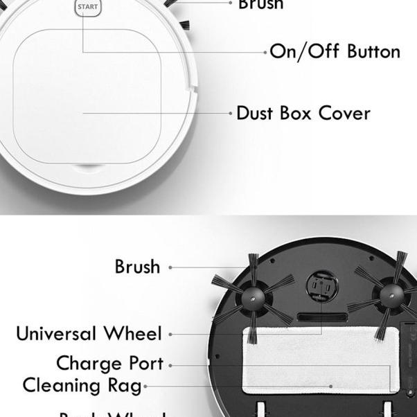 Jual SMART VACUUM CLEANER ROBOT (Sapu Pel Lantai Otomatis) | Shopee ...