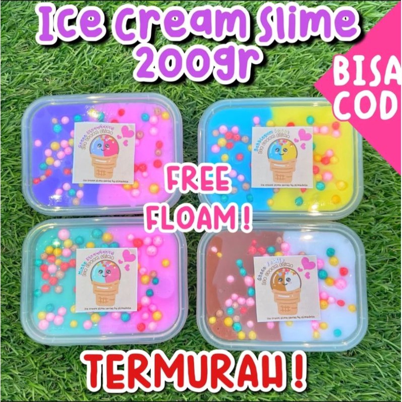 Jual Slime ice cream200gram | Shopee Indonesia