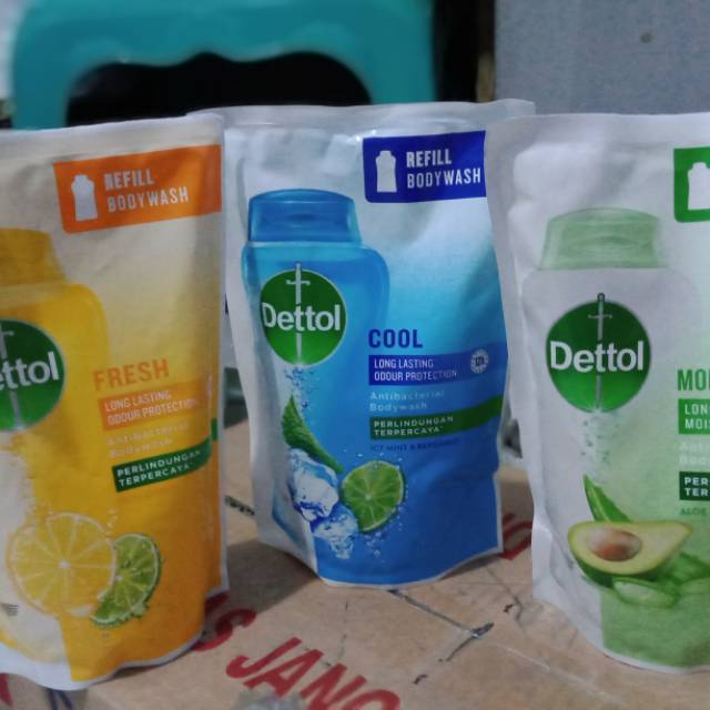 Jual Refill Body wash (sabun badan) dettol 410gr antibakteri | Shopee ...