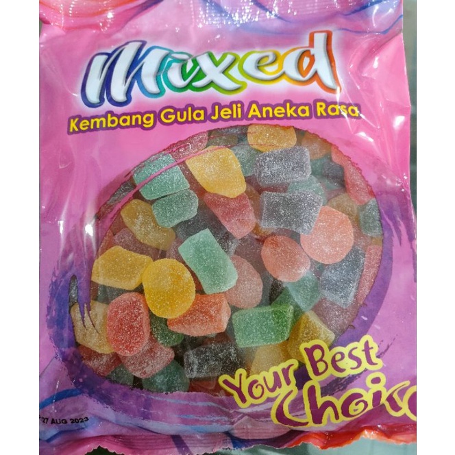 Jual Waisun Kembang Gula Jelly Lunak Aneka Rasa 1 kg | Shopee Indonesia